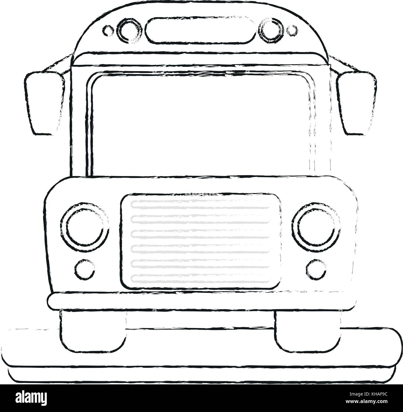 School bus frontview Stock Vector Image & Art - Alamy
