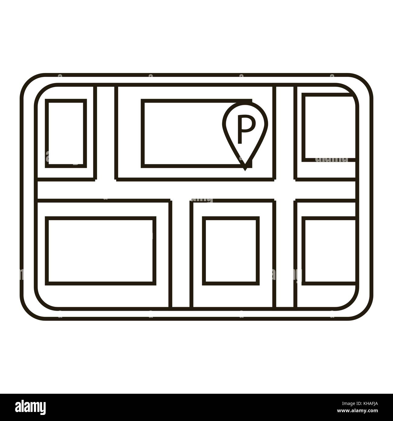 Parking area marking Stock Vector Images - Alamy
