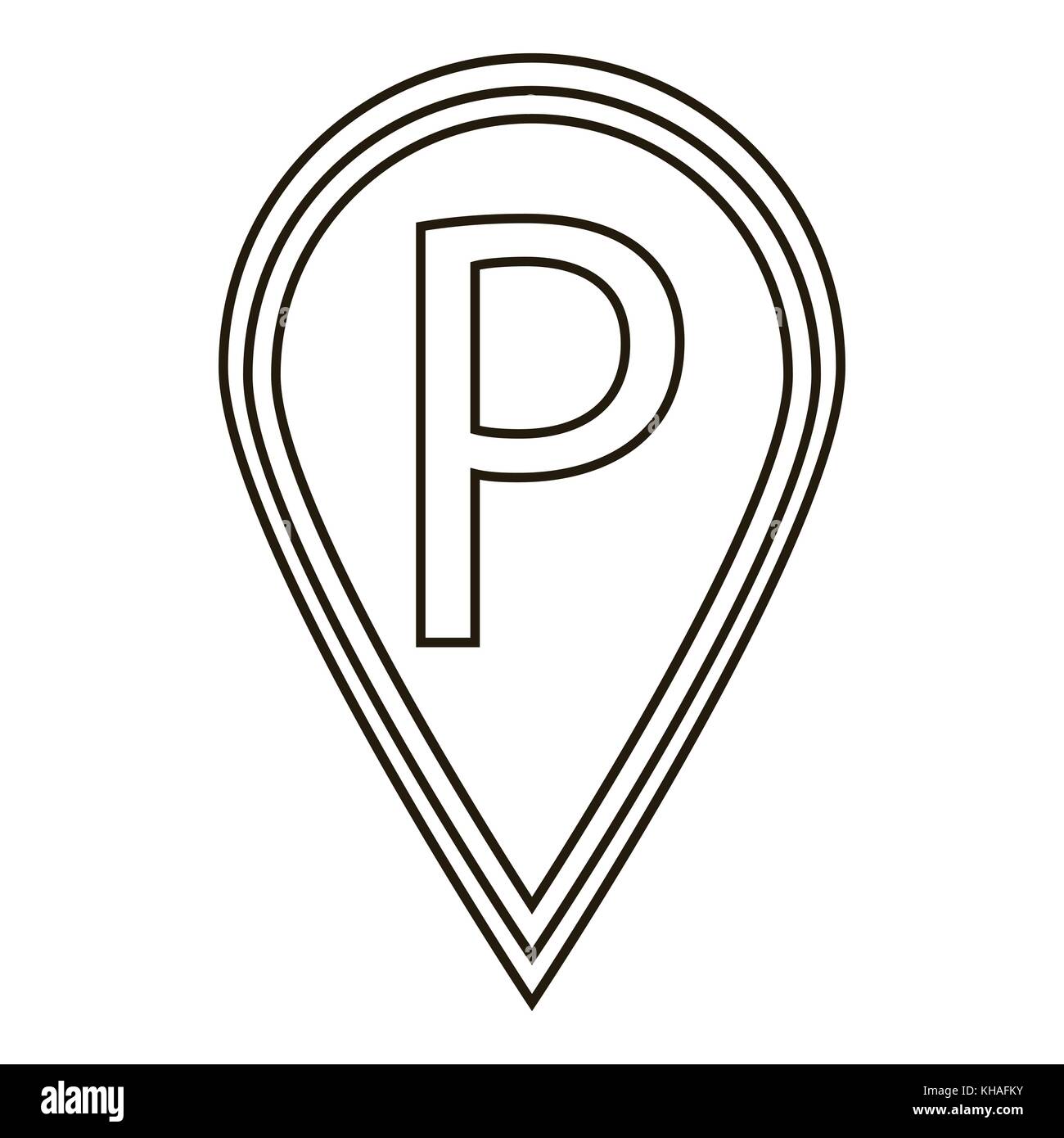 Map area marking Stock Vector Images - Alamy