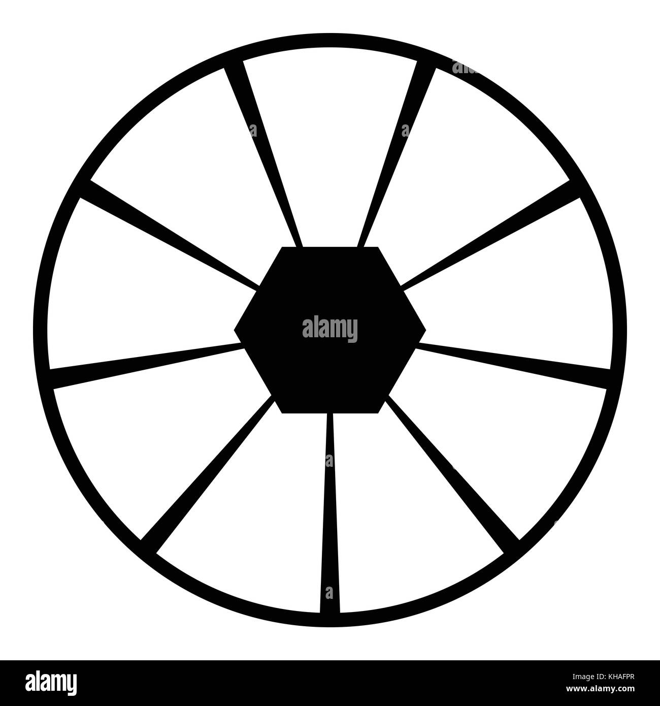 Round circle icon, simple style Stock Vector Image & Art - Alamy