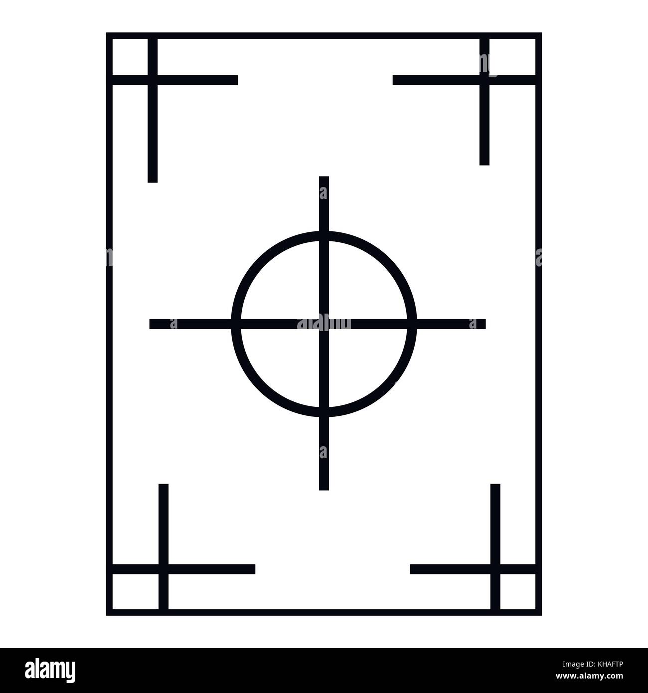 Field icon, outline style Stock Vector Image & Art - Alamy