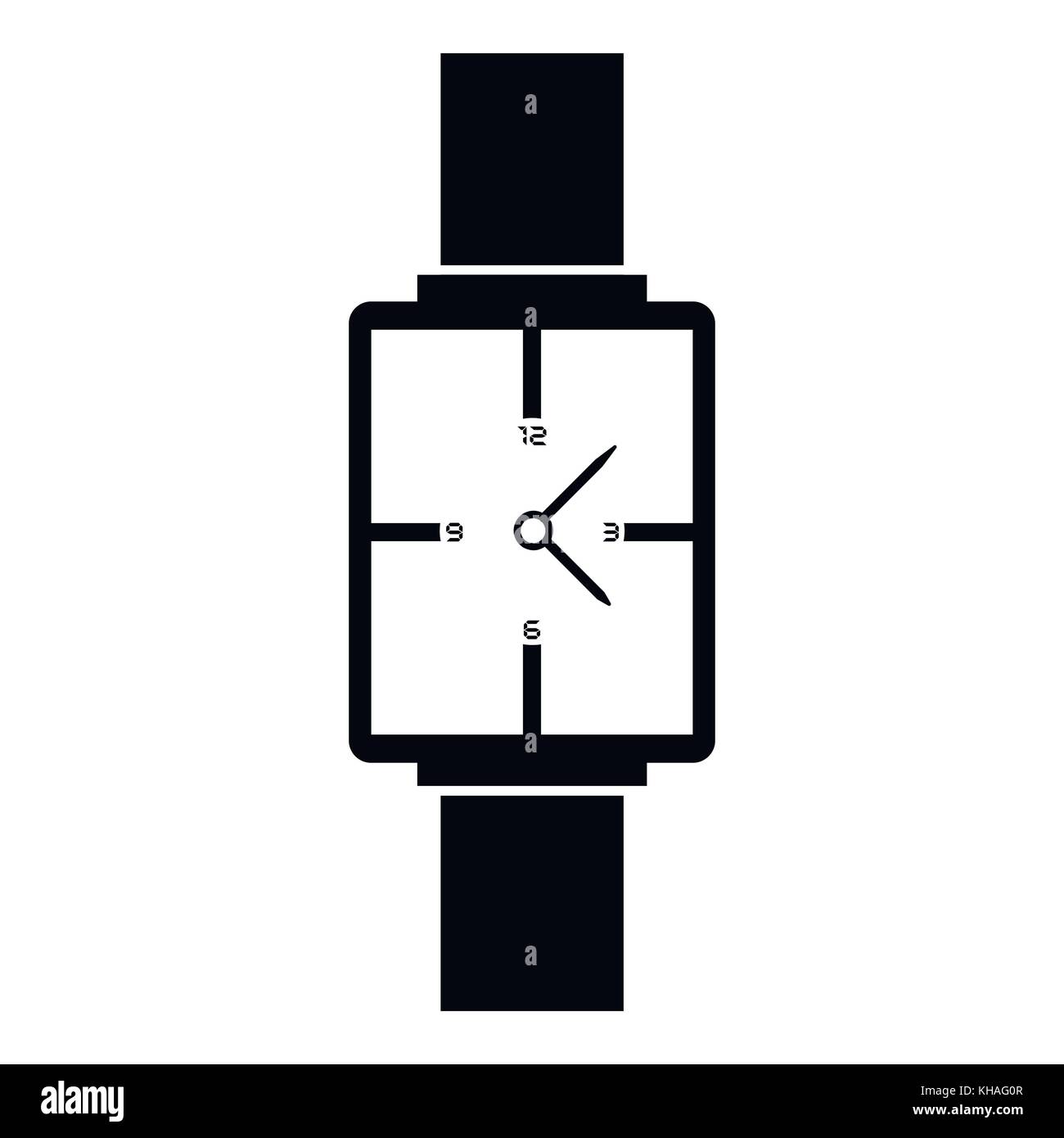 Square wristwatch icon, simple style Stock Vector Image & Art - Alamy