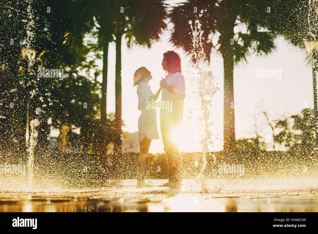 beautiful young family Stock Photo - Alamy