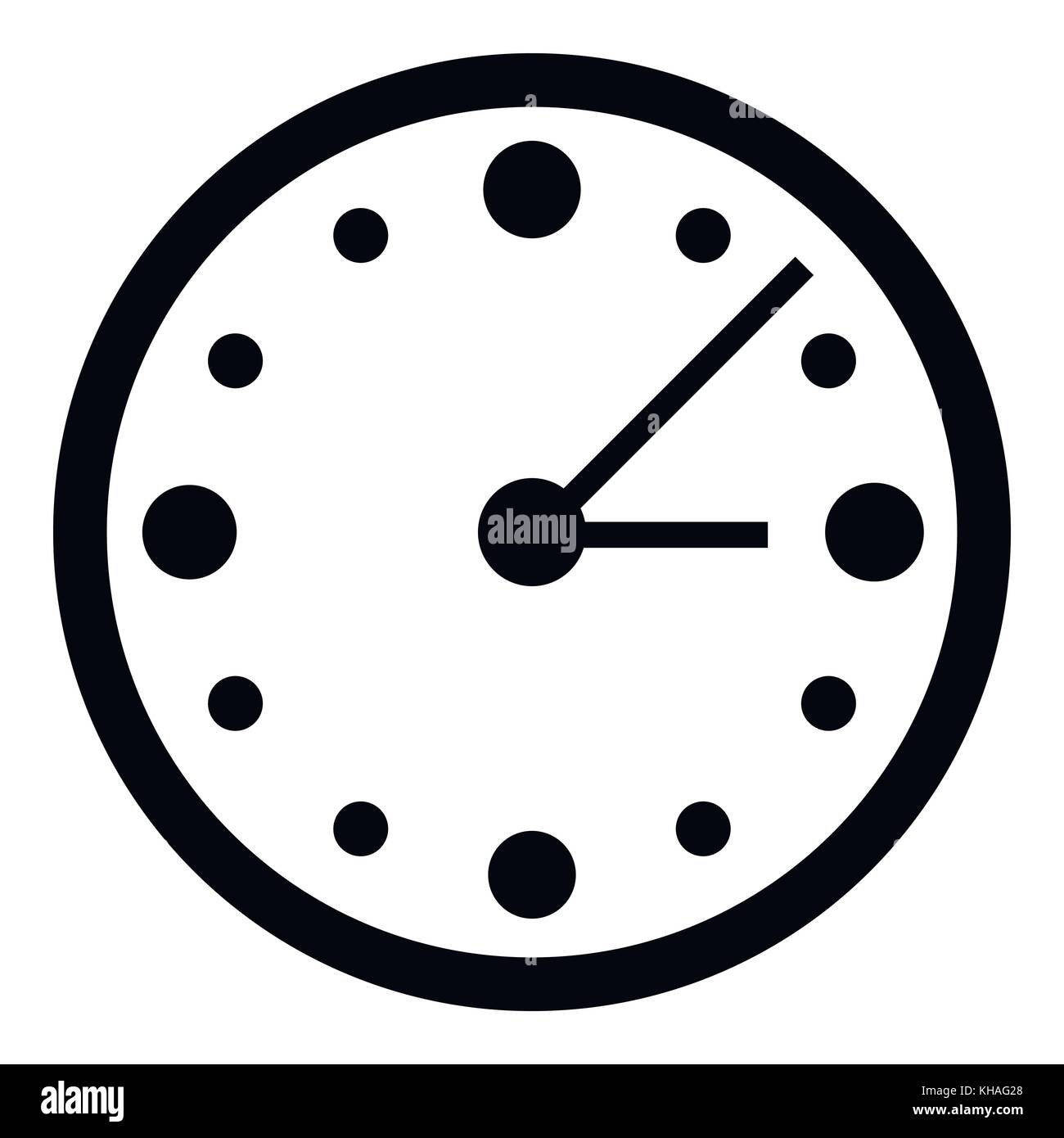Big wall clock icon, simple style Stock Vector Image & Art - Alamy