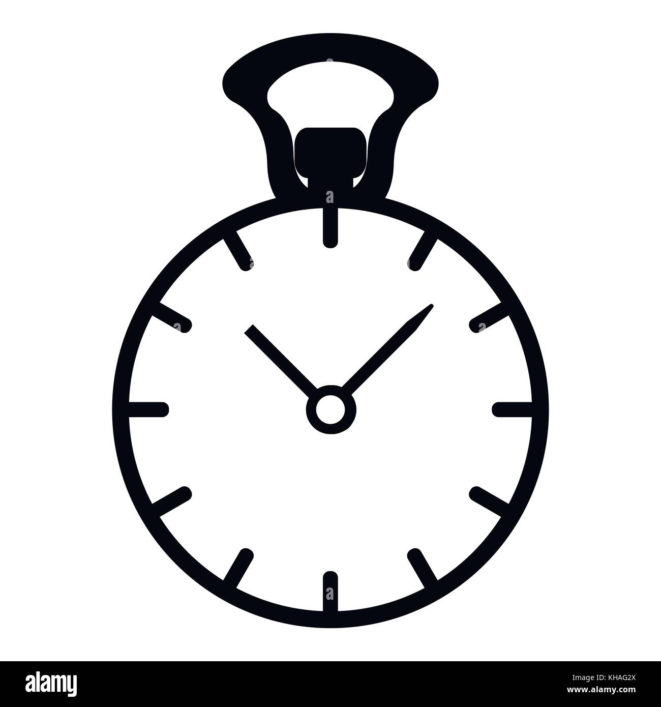 Stopwatch icon, simple style Stock Vector Image & Art - Alamy