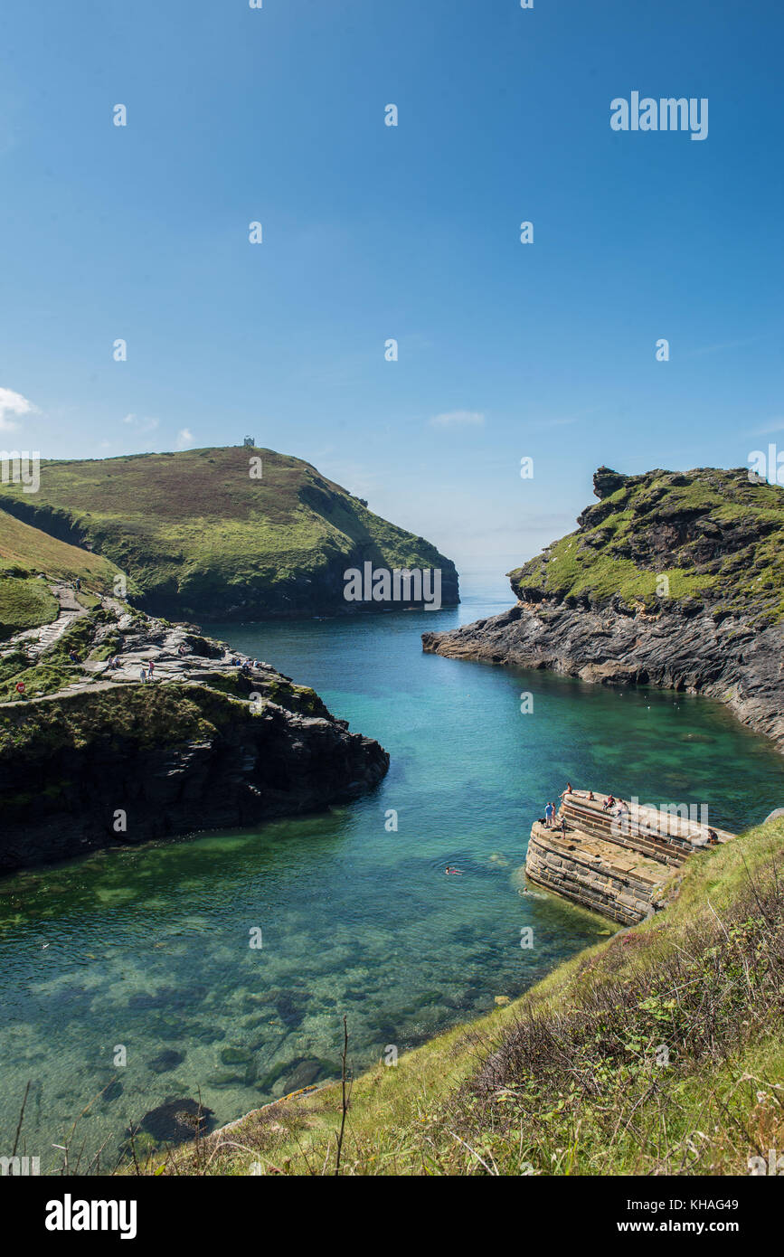 Boscastle Harbour, Cornwall Stock Photo - Alamy