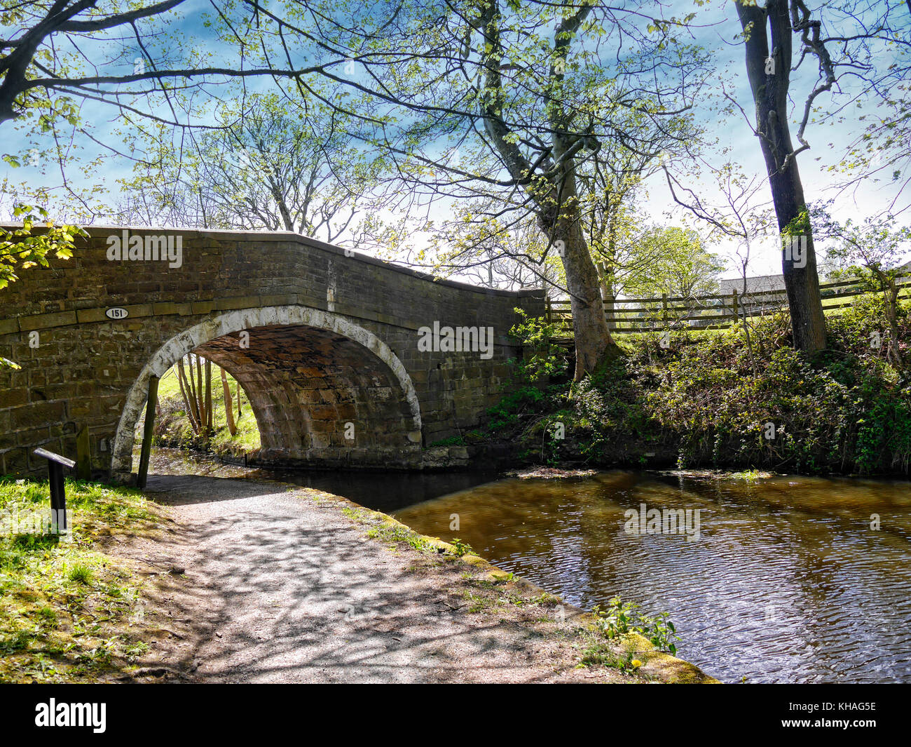 The Leeds Liverpool Canal at Barnoldswick in Lancashire England Stock ...