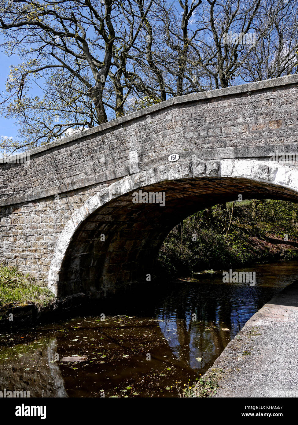 The Leeds Liverpool Canal at Barnoldswick in Lancashire England Stock ...