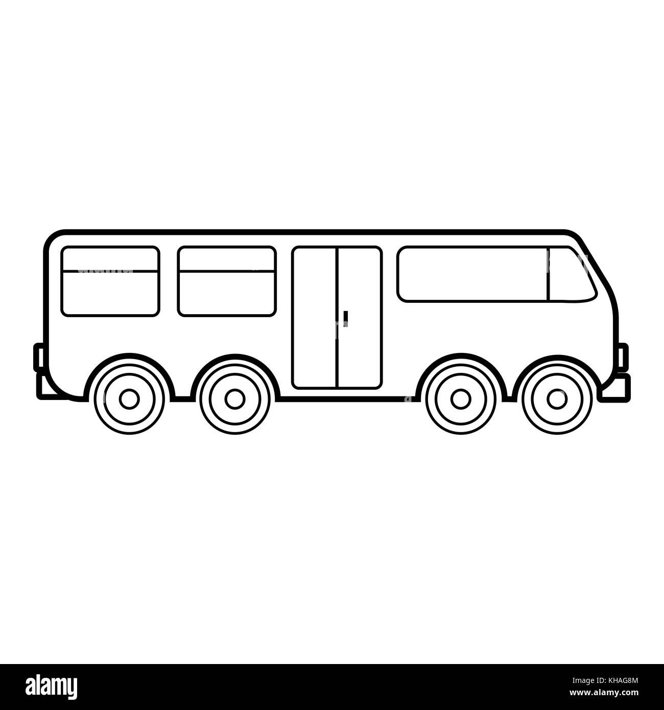 Big bus icon, outline style Stock Vector Image & Art - Alamy
