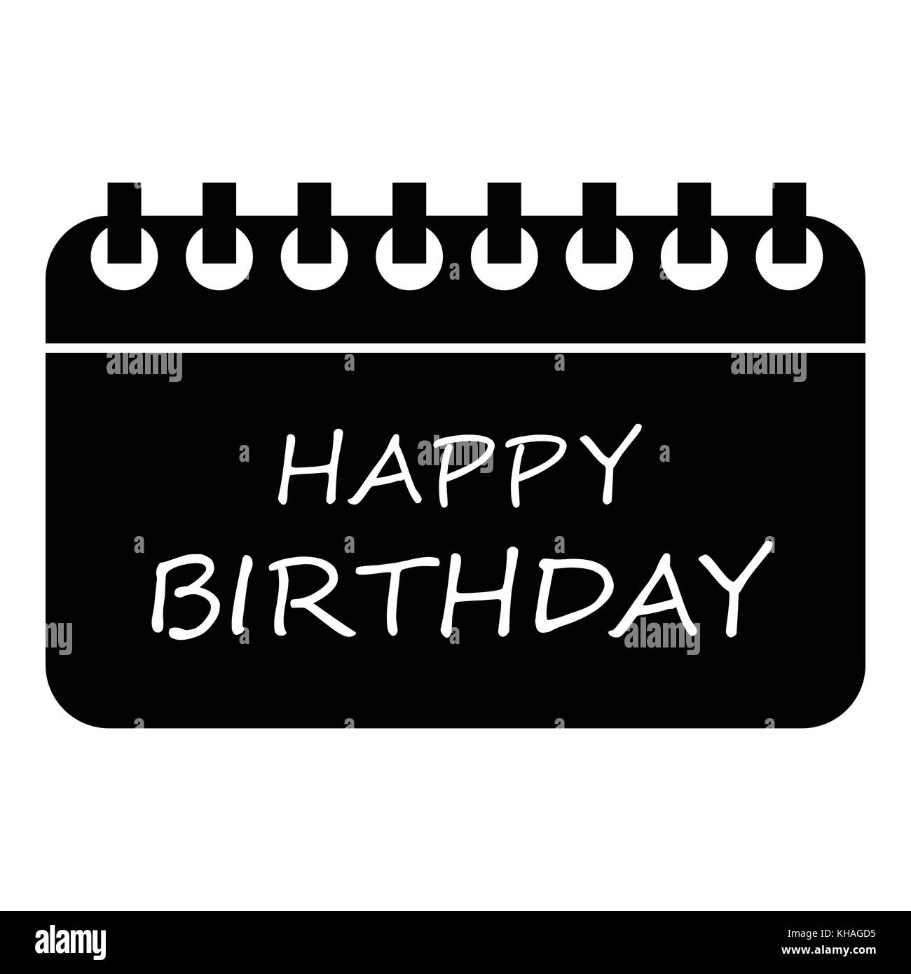 Happy birthday icon, simple style Stock Vector Image & Art - Alamy