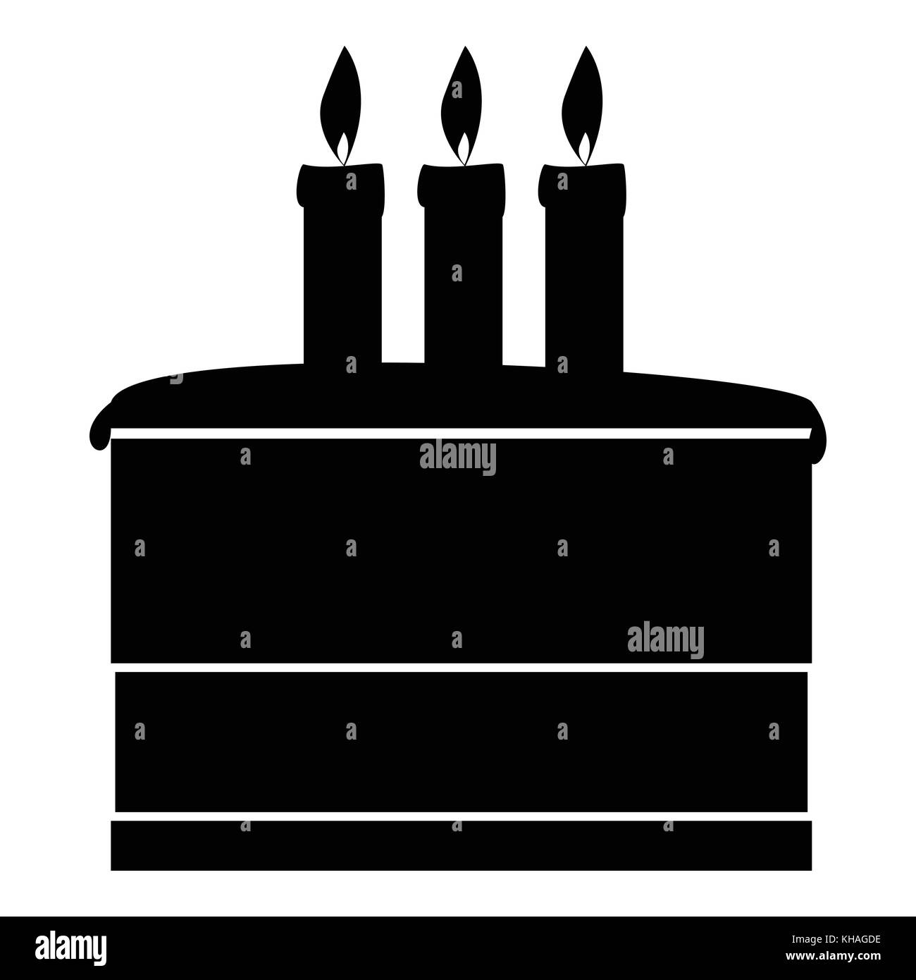 Cake icon, simple style Stock Vector Image & Art - Alamy