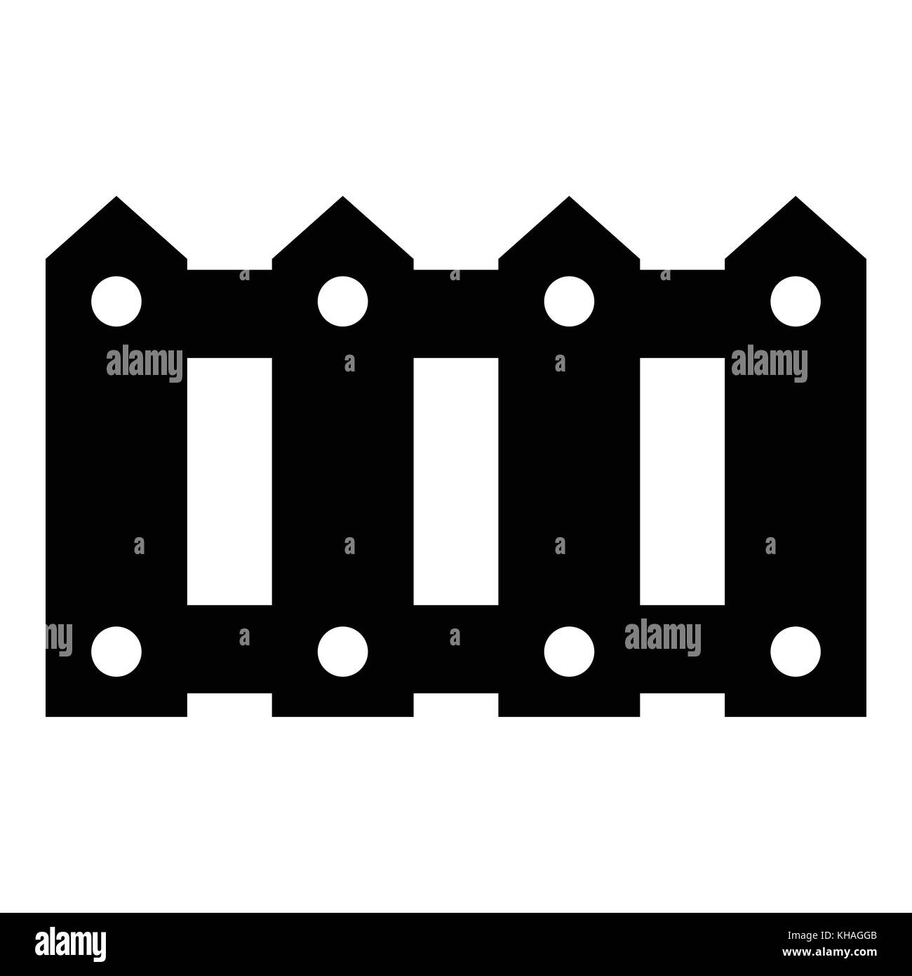 Fence icon, simple style Stock Vector Image & Art - Alamy