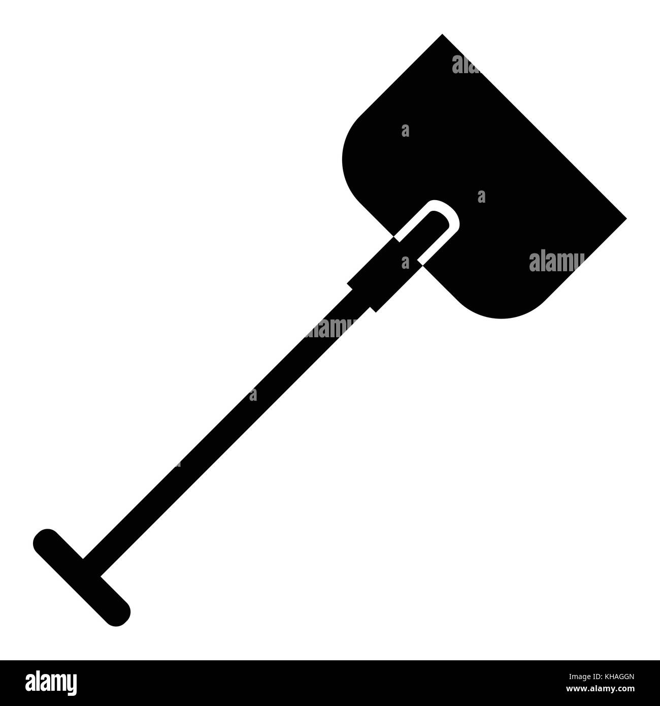 Shovel icon, simple style Stock Vector Image & Art - Alamy