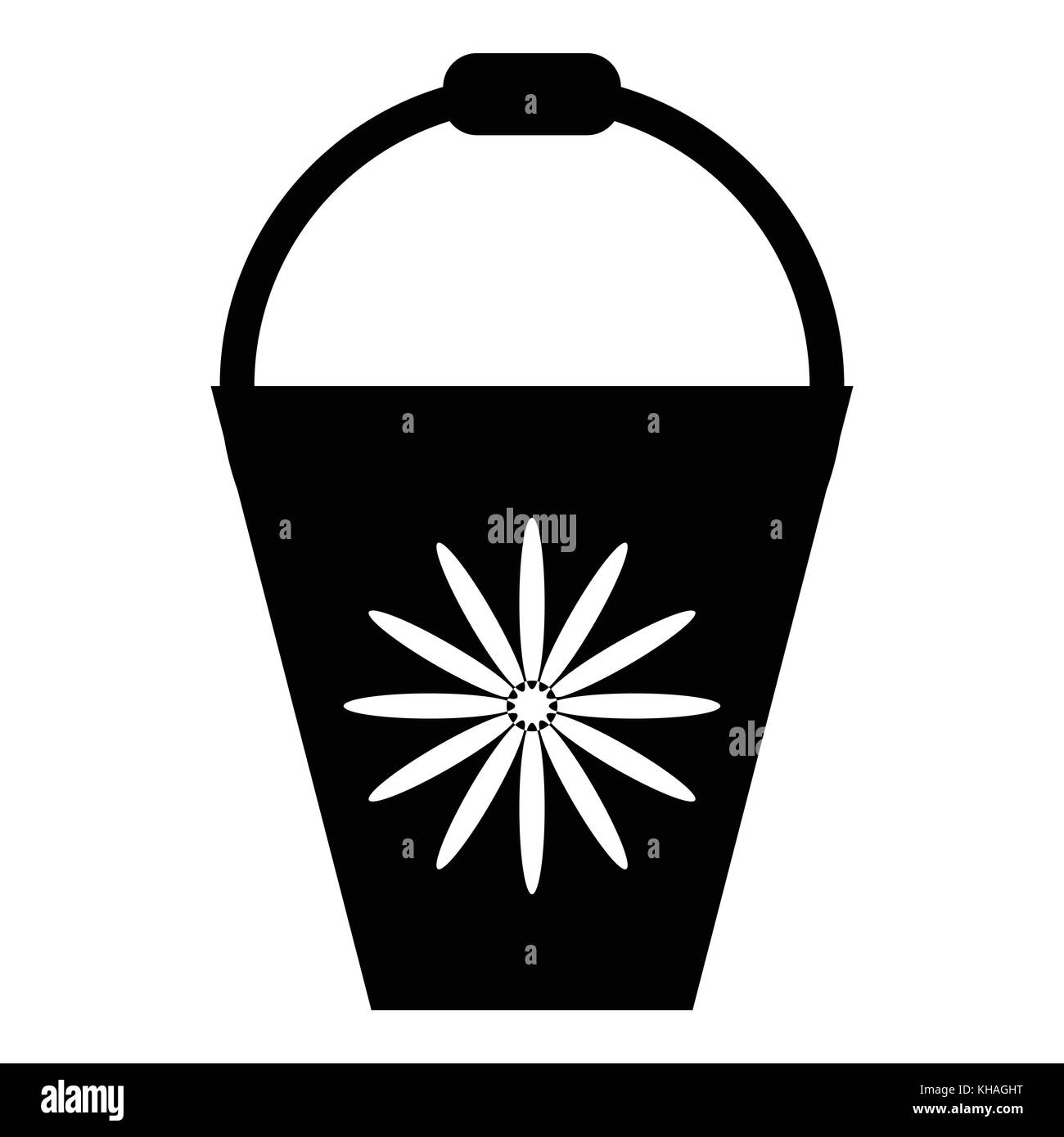Bucket icon, simple style Stock Vector Image & Art - Alamy