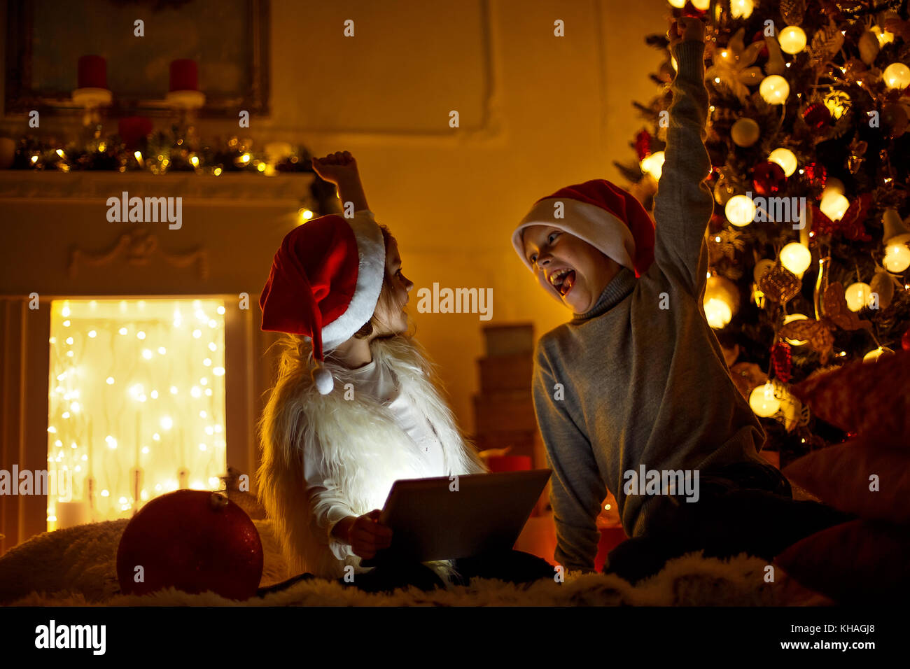 Excited boy sitting near hi-res stock photography and images - Alamy