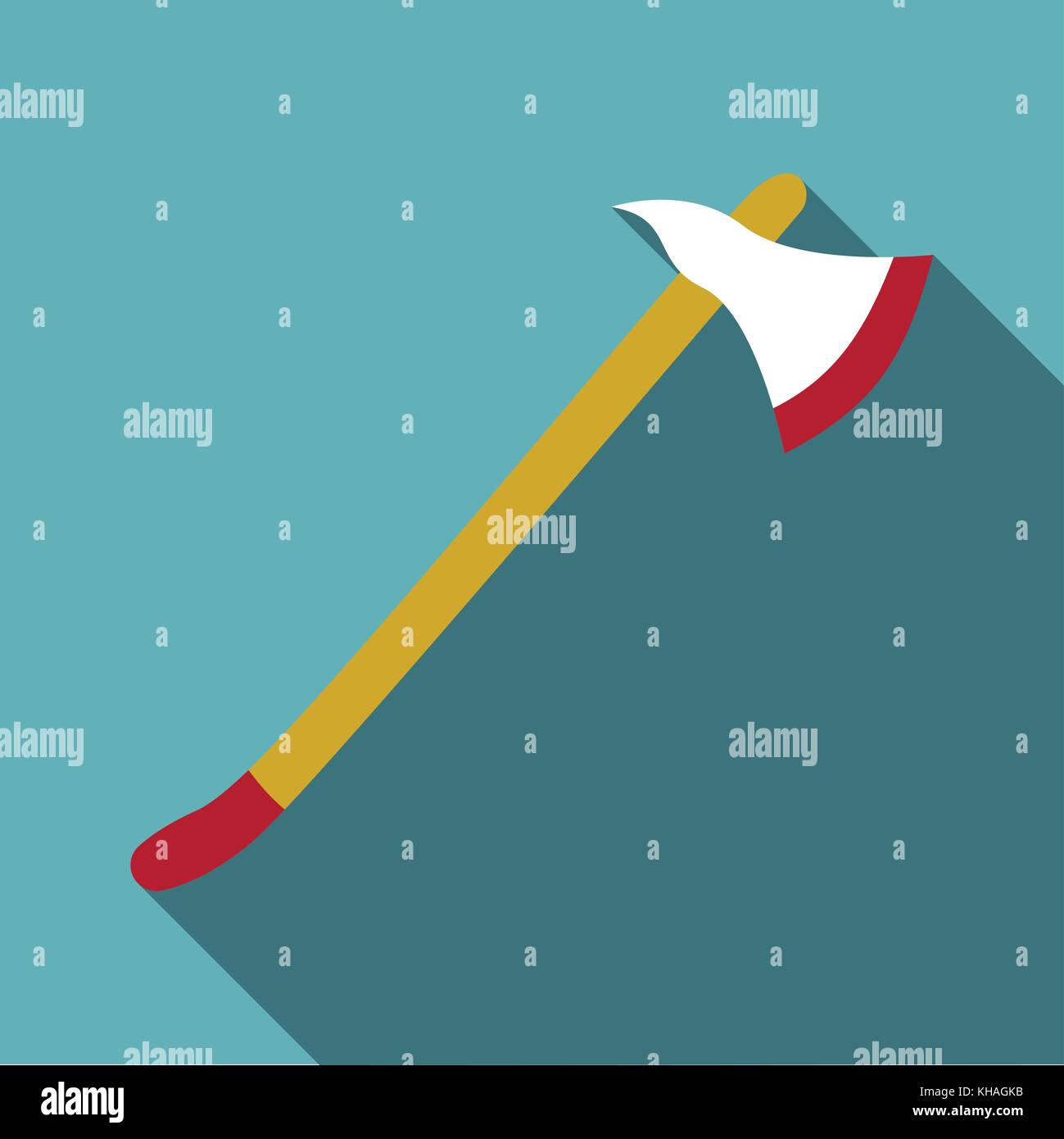 Fire axe icon, flat style Stock Vector Image & Art - Alamy