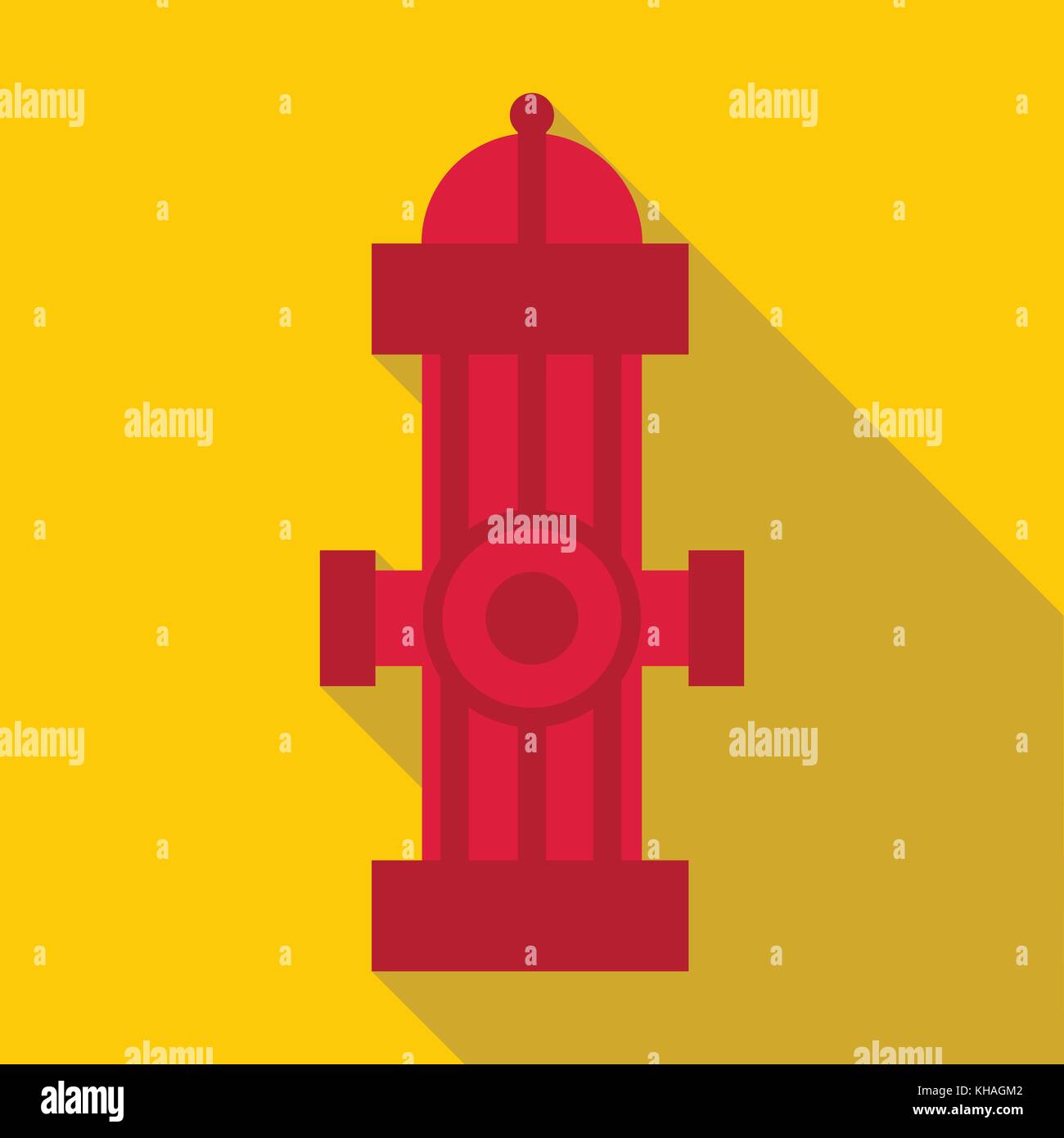 Fire column icon, flat style Stock Vector Image & Art - Alamy