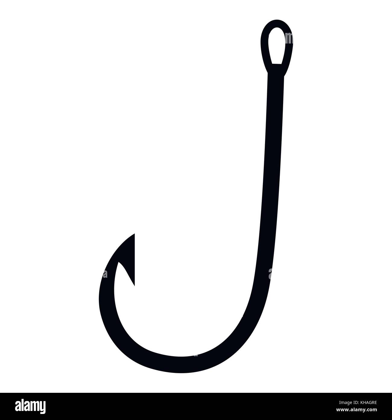 Hook icon, simple style Stock Vector Image & Art - Alamy