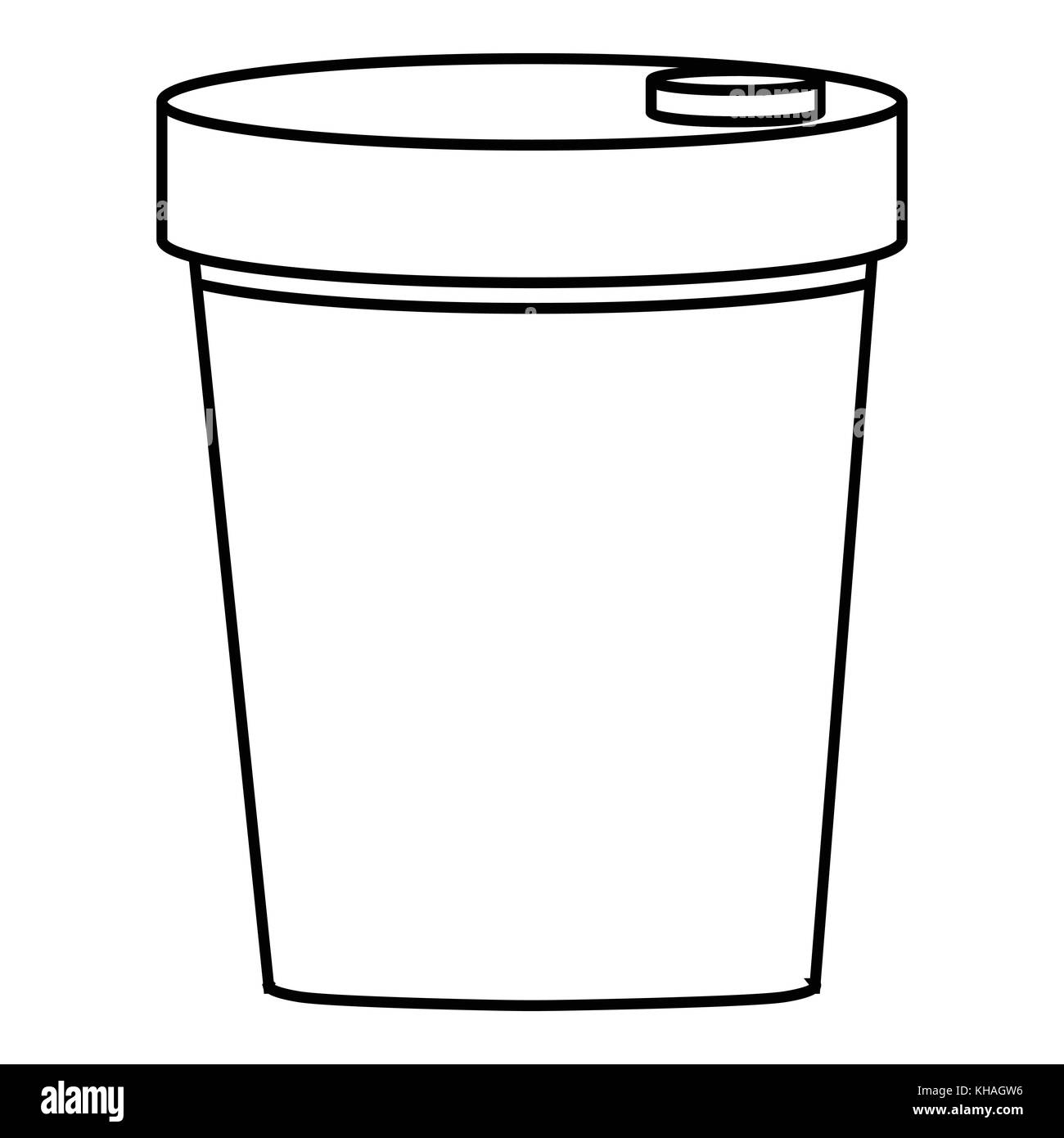 Paper glass icon, outline style Stock Vector Image & Art - Alamy