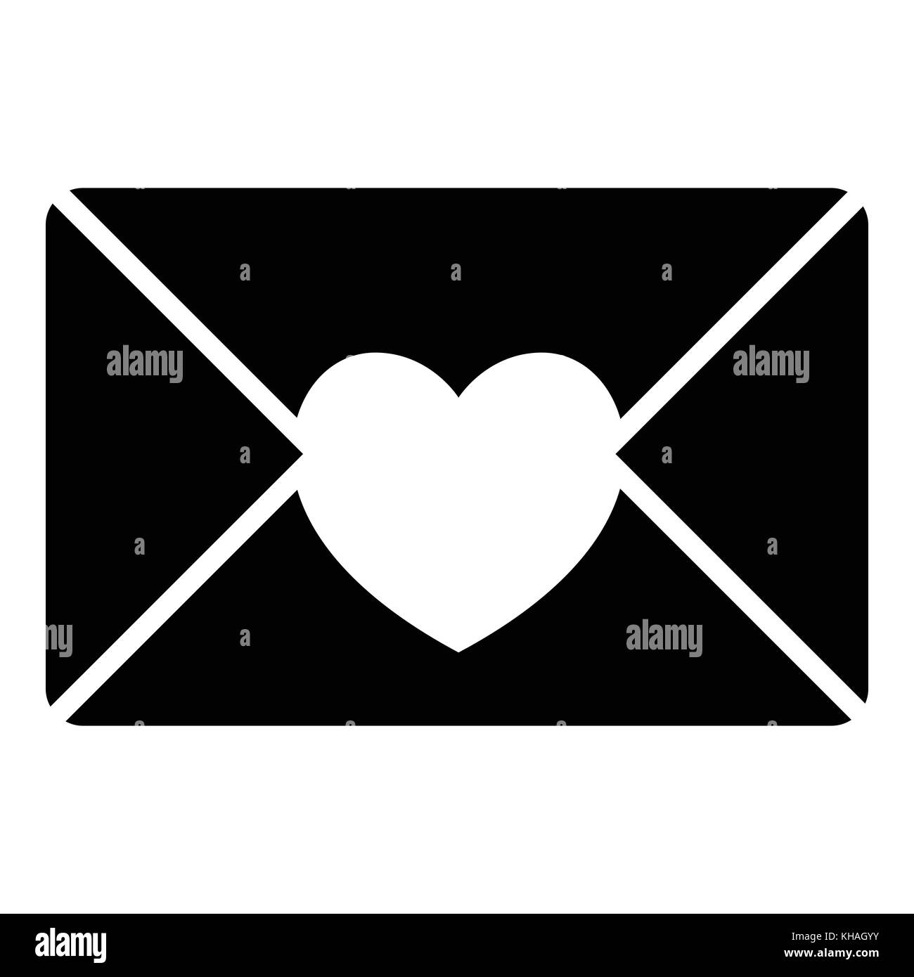 Nice love letter icon, simple style Stock Vector Image & Art - Alamy