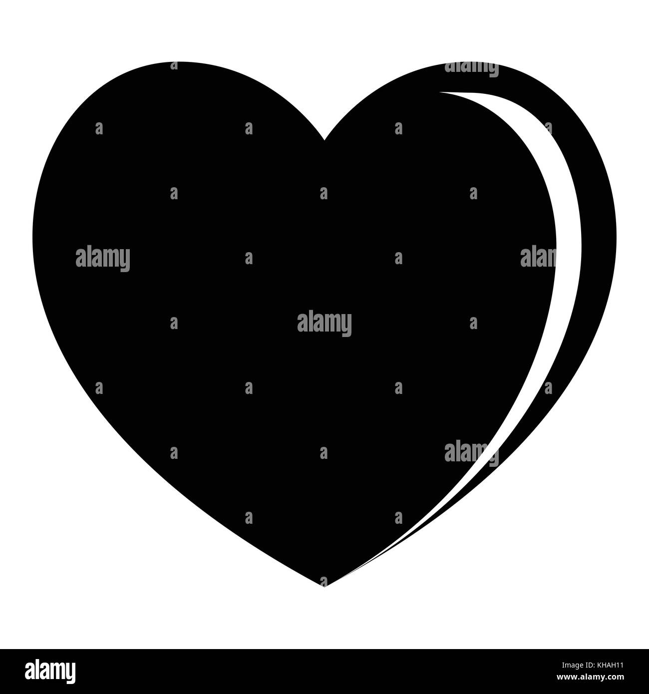 Big heart icon, simple style Stock Vector Image & Art - Alamy