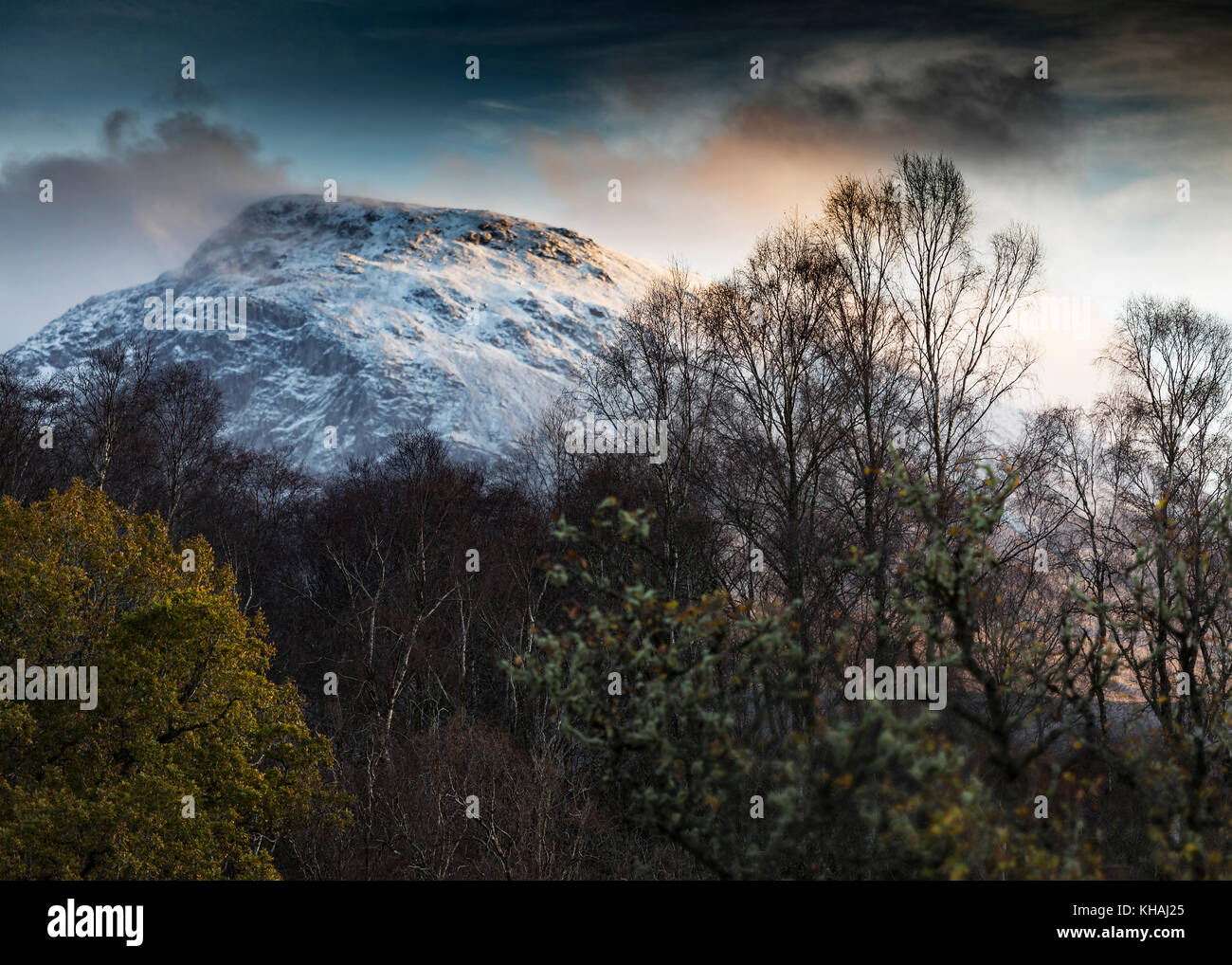 The summit of Ben Nevis at sunset, November Stock Photo - Alamy