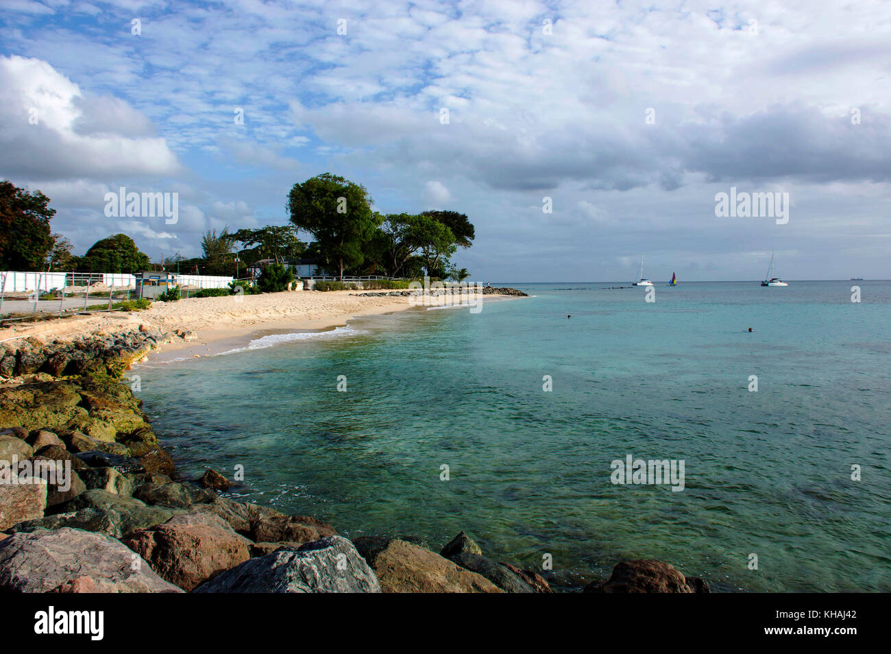 Holetown Beach; Hometown; St. James; Barbados Stock Photo - Alamy
