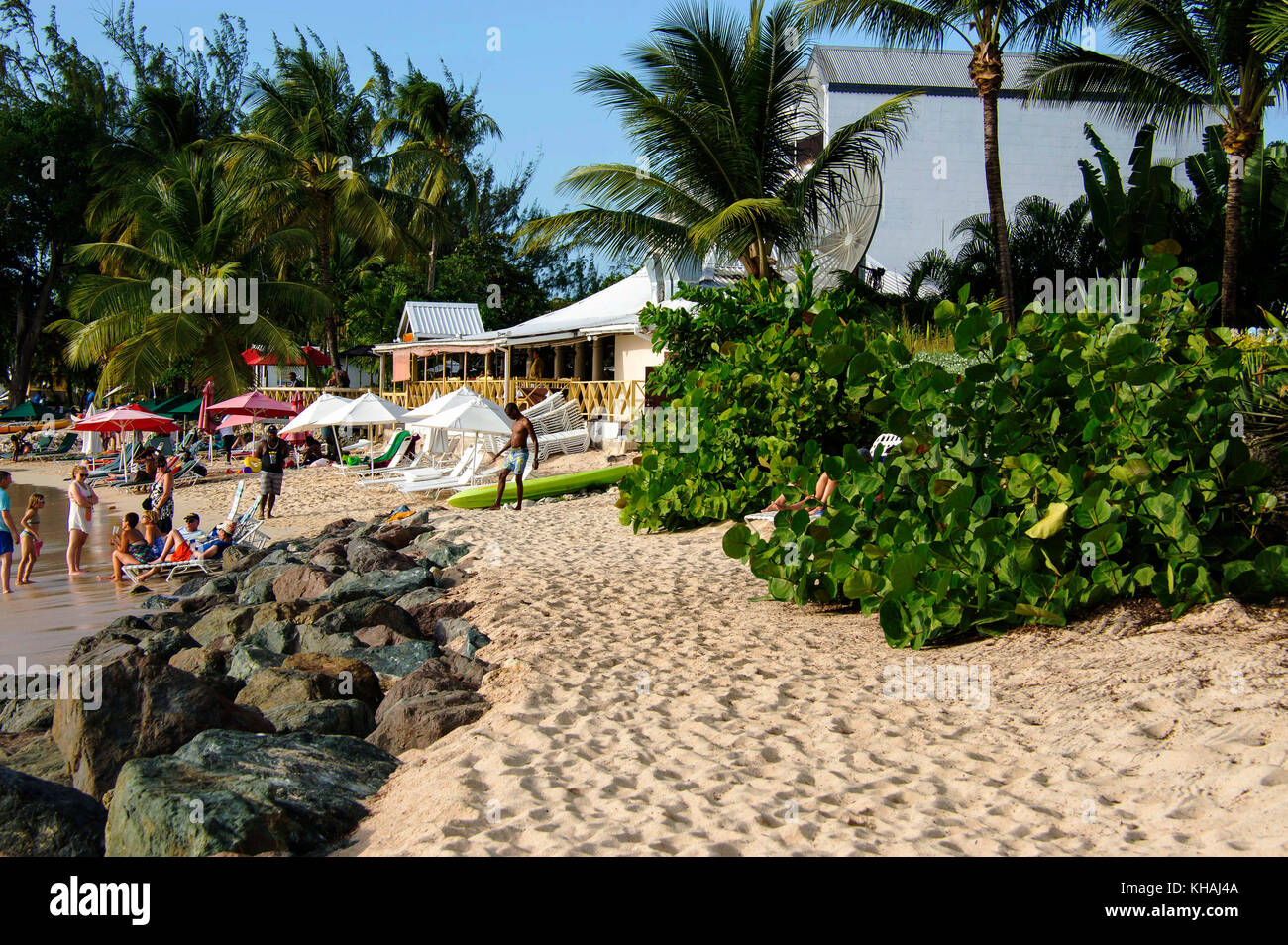 Holetown Beach; Hometown; St. James; Barbados Stock Photo - Alamy