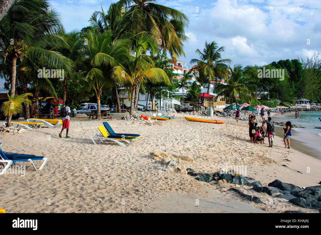 Holetown Beach; Hometown; St. James; Barbados Stock Photo - Alamy