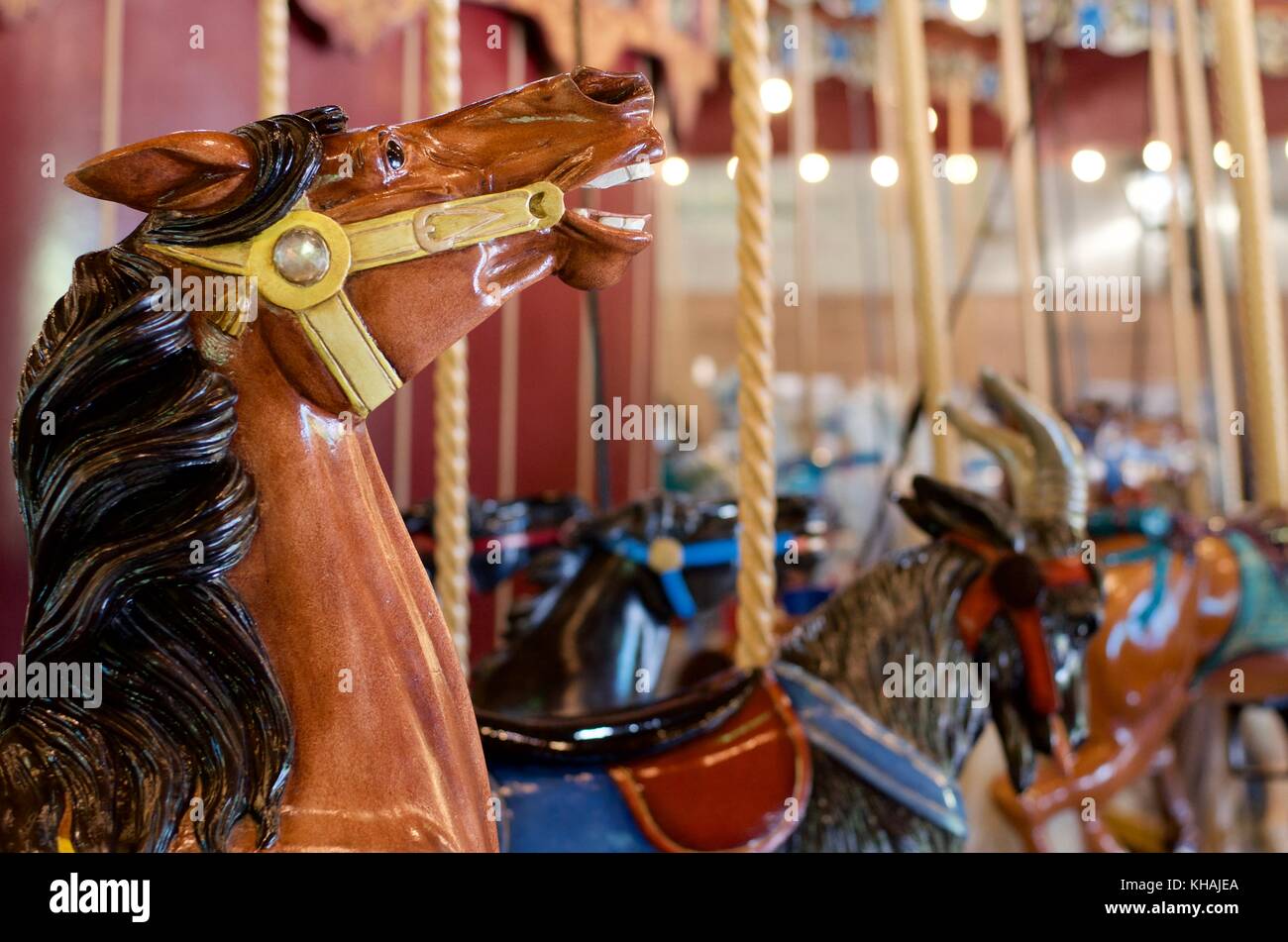 Carousel horses from Lakeside Park Ontario Stock Photo - Alamy