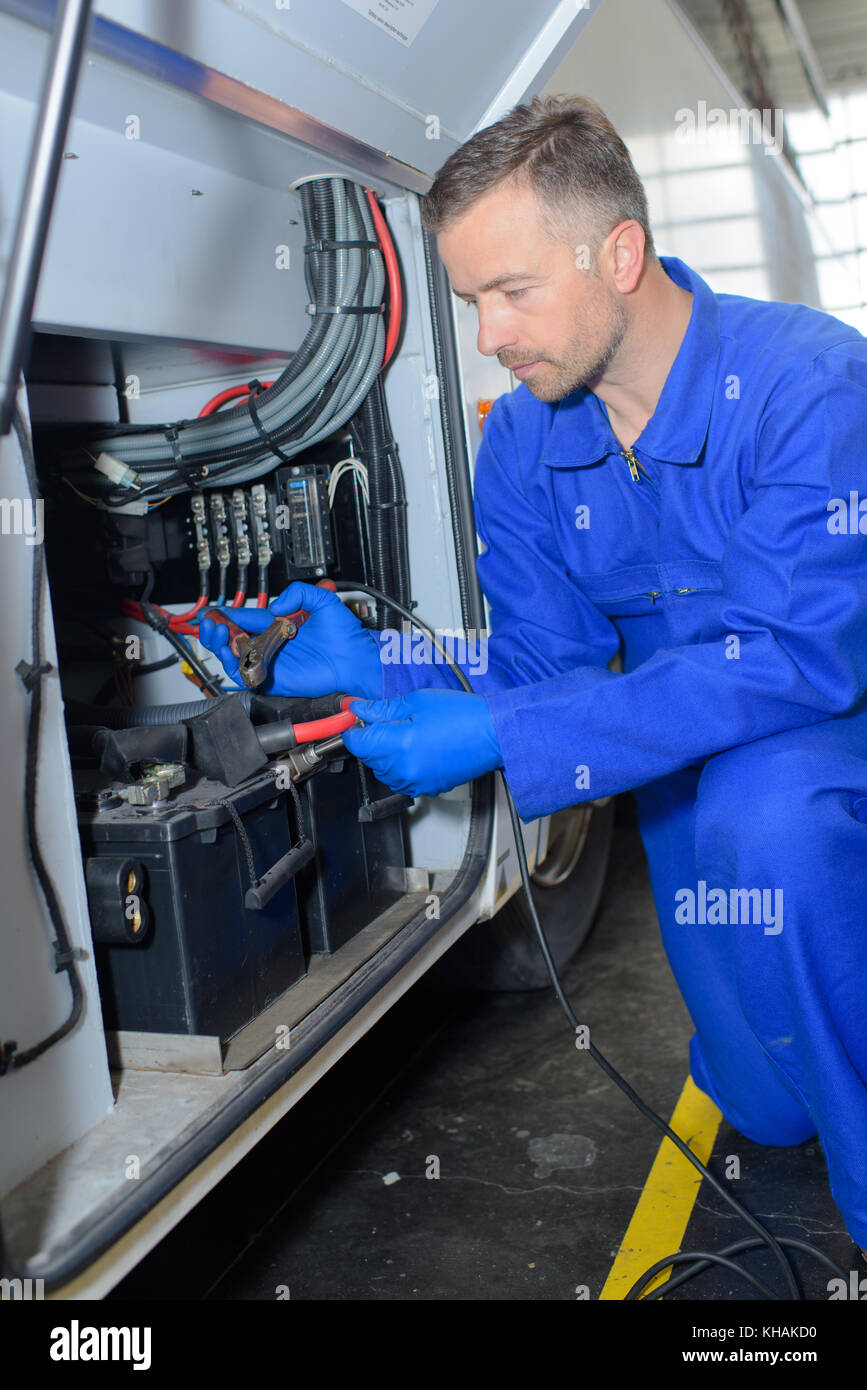 Fixing bus engine hi-res stock photography and images - Alamy