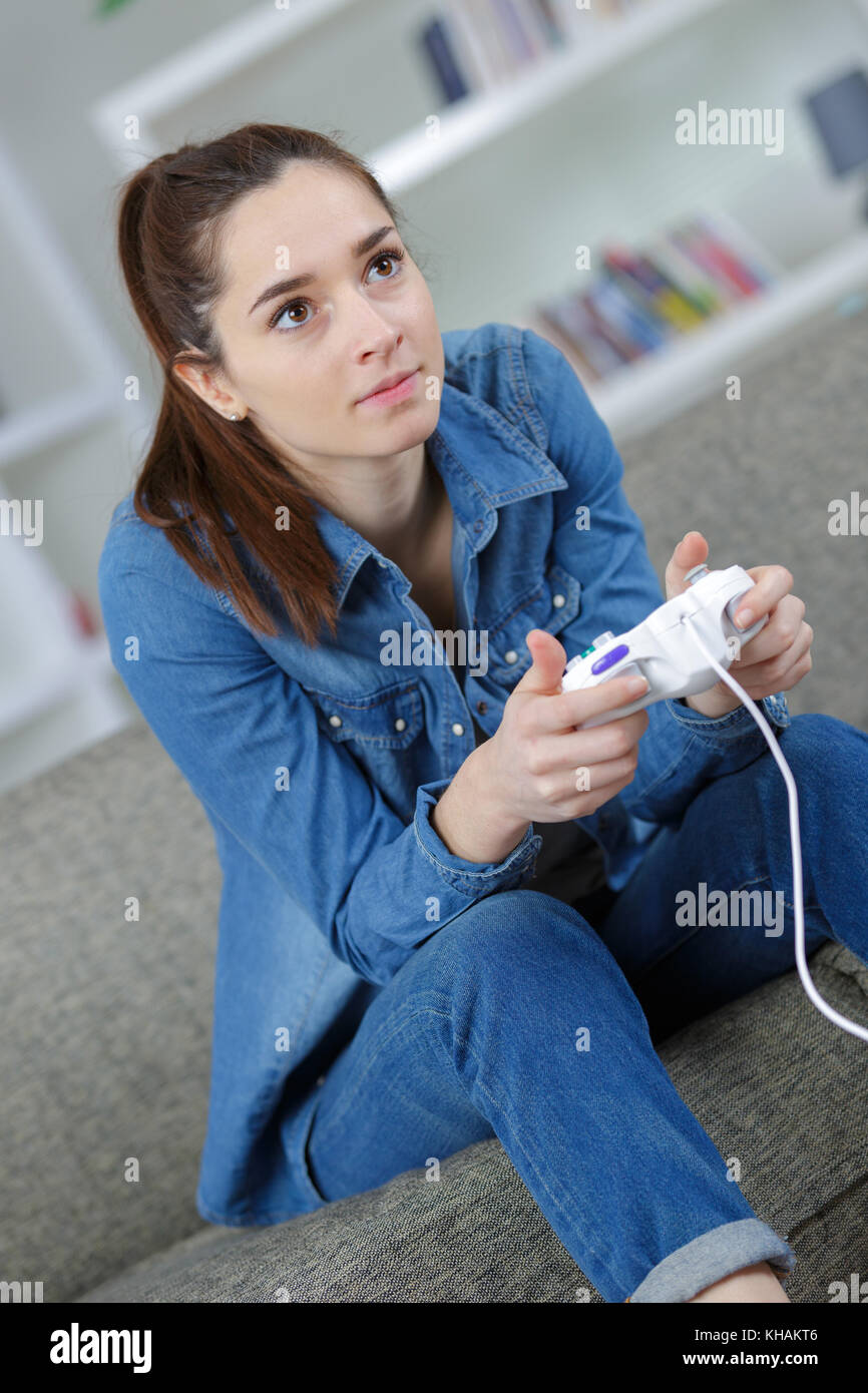 addicted to video game Stock Photo - Alamy