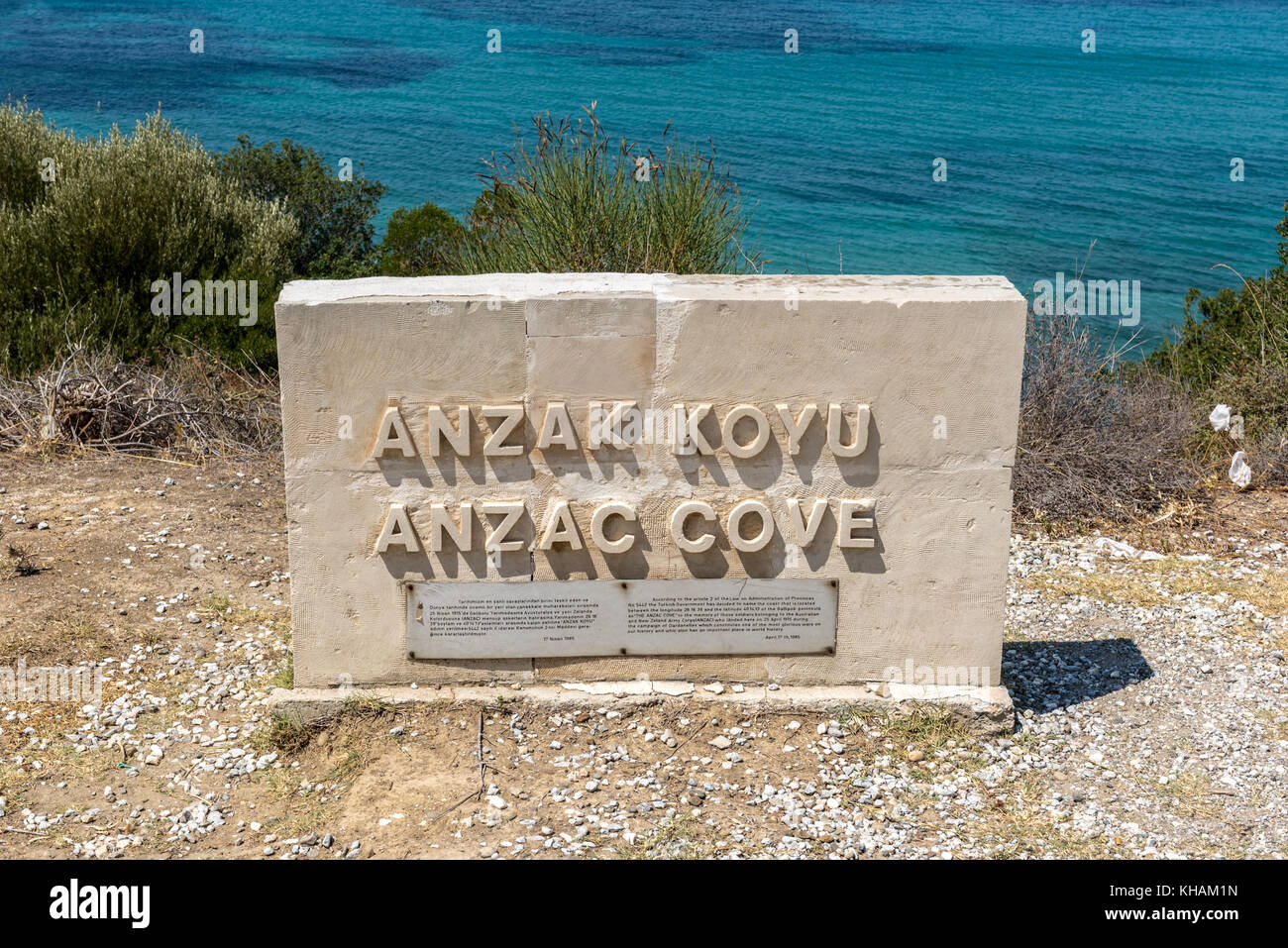 ANZAC cove, site of World War I landing of the ANZACs on the Gallipoli ...