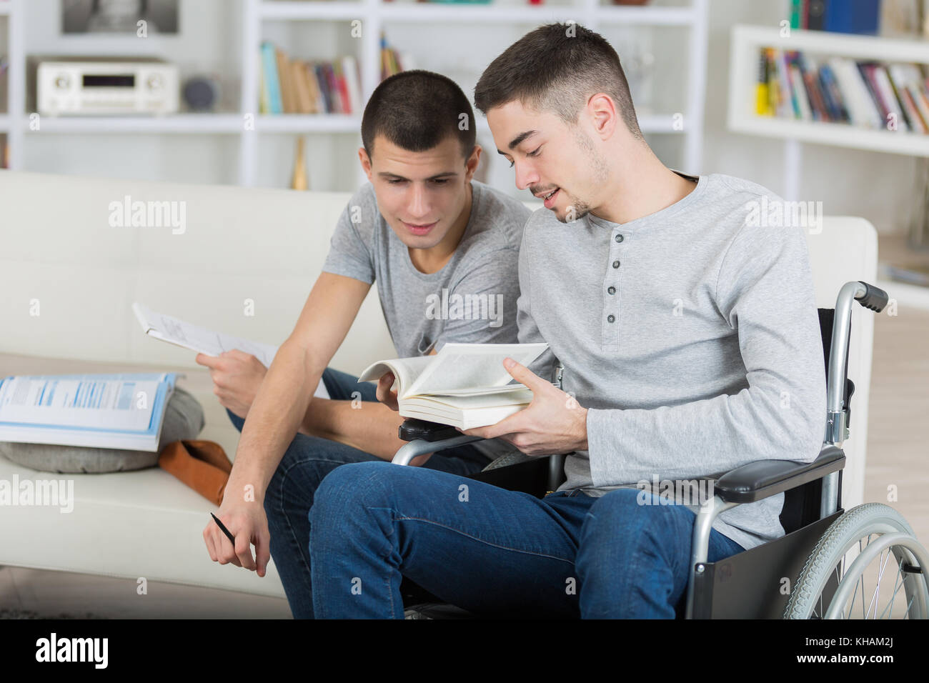 College students study wheelchair hi-res stock photography and images ...