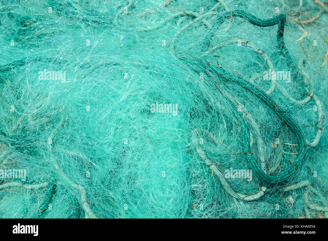An abstract view of blue sea net Stock Photo - Alamy