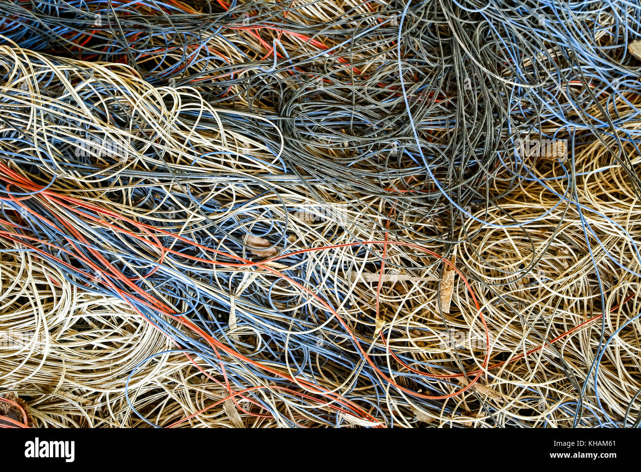 An abstract of colorful fishing net Stock Photo - Alamy