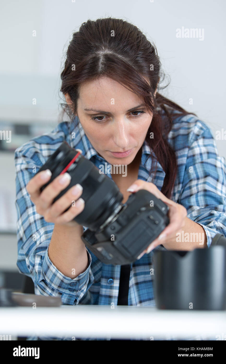 Checking camera shots hi-res stock photography and images - Alamy