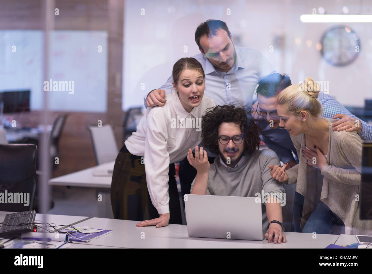 Portrait Of Successful Business people Entrepreneur At Busy startup ...