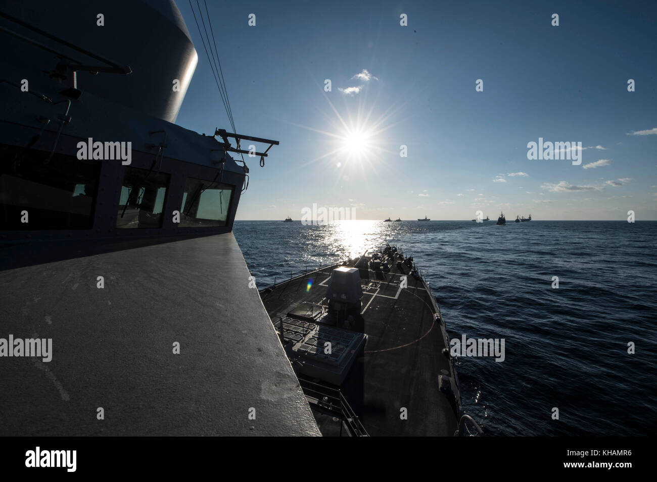 The Arleigh Burke-class guided-missile destroyer USS Sampson (DDG 102 ...