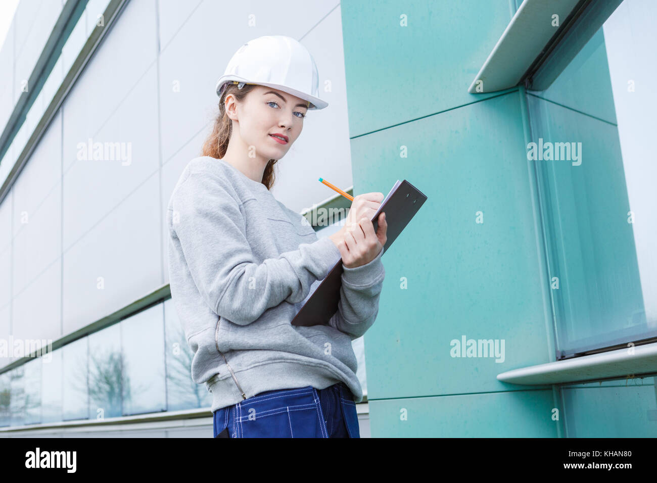 female inspection officer Stock Photo - Alamy