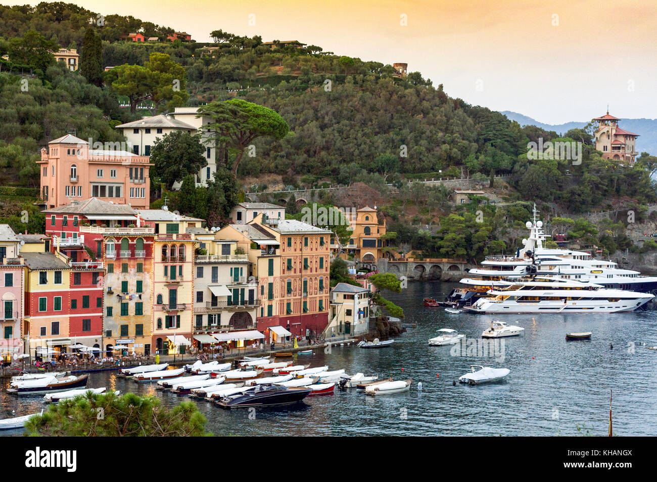 Italy. Liguria. Gulf of Tigullio, Italian Riviera. Portofino Stock ...