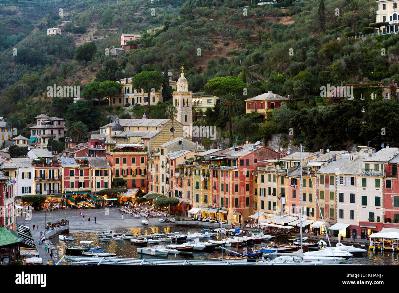 Italy. Liguria. Gulf of Tigullio, Italian Riviera. Portofino Stock ...
