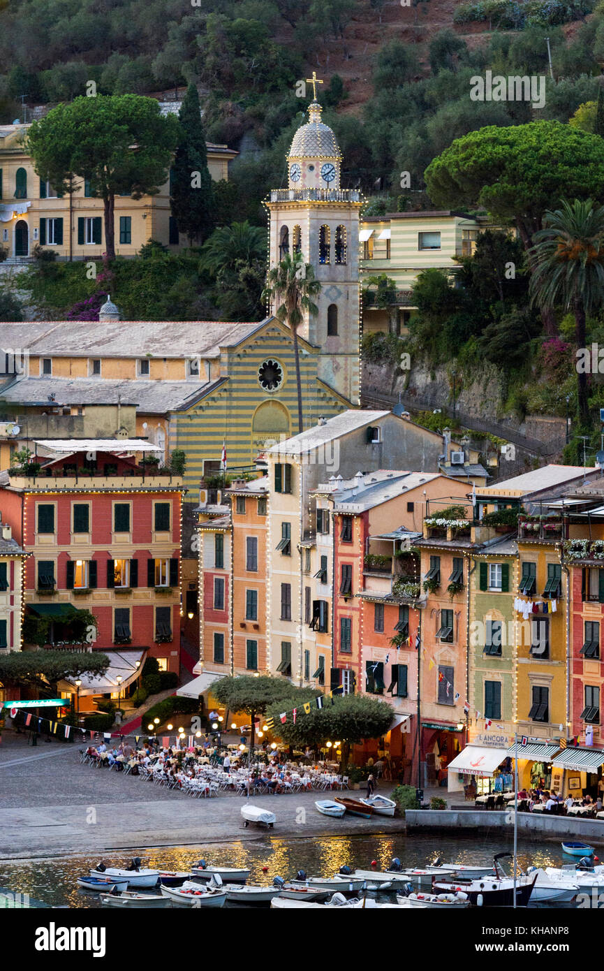 Europe. Italy. Liguria. Golfo del Tigullio. Italian Riviera. Aerial ...