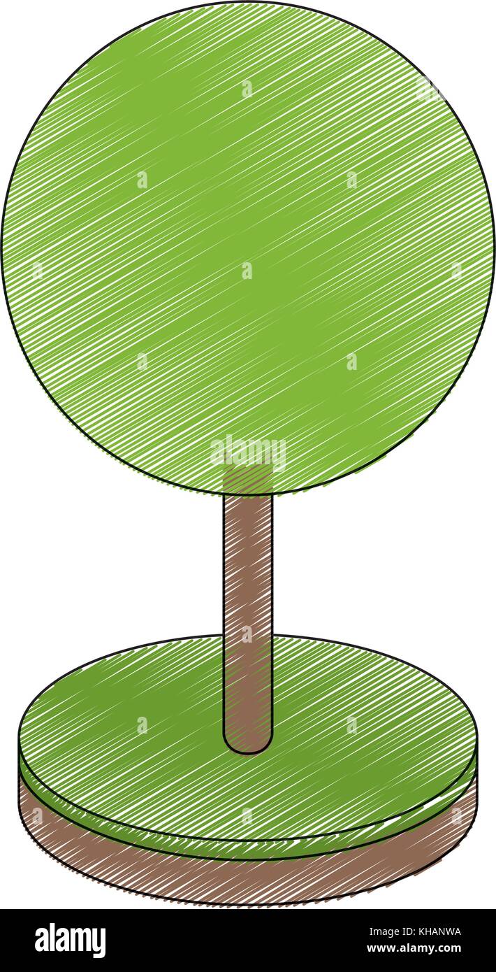 Tree of plant nature and botany theme Isolated design Vector ...