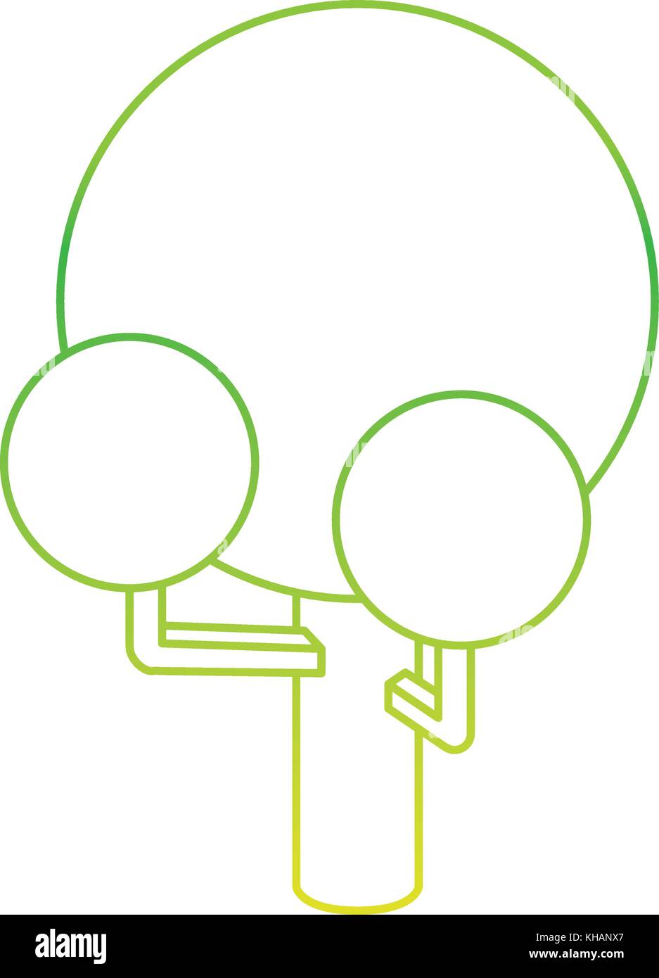 Tree of plant nature and botany theme Isolated design Vector ...