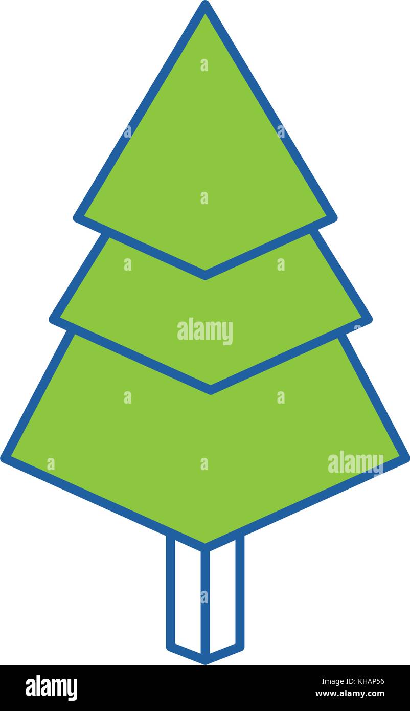 Isometric pine tree design Stock Vector Image & Art - Alamy