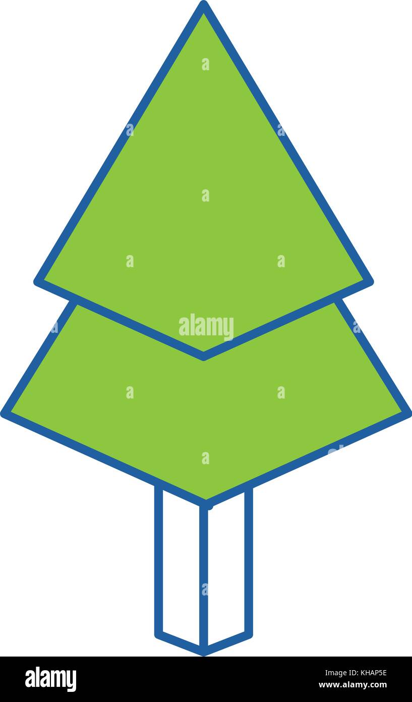 Isometric pine tree design Stock Vector Image & Art - Alamy