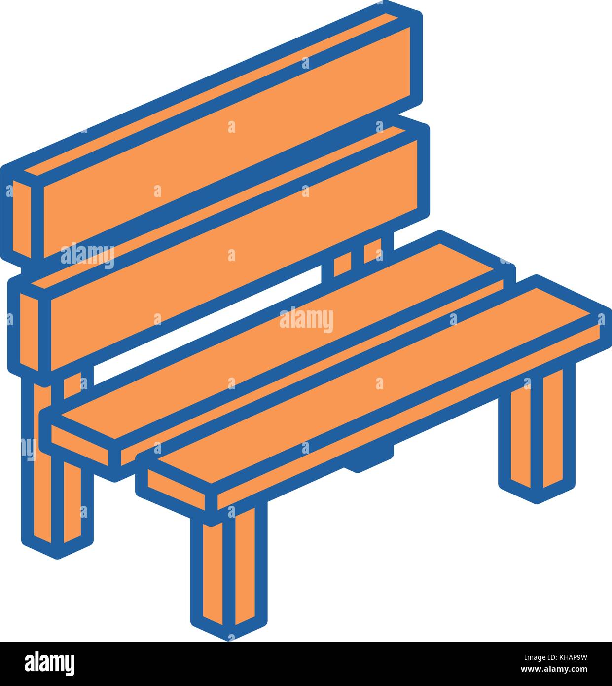 Isometric bench design Stock Vector Image & Art - Alamy