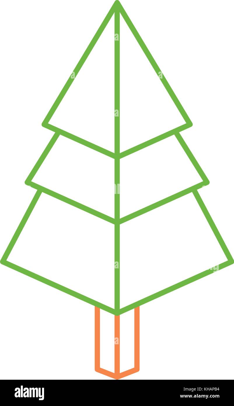 Isometric pine tree design Stock Vector Image & Art - Alamy