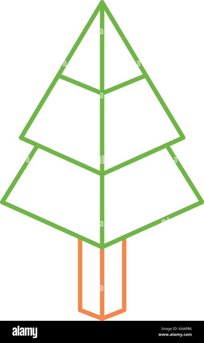 Isometric pine tree design Stock Vector Image & Art - Alamy